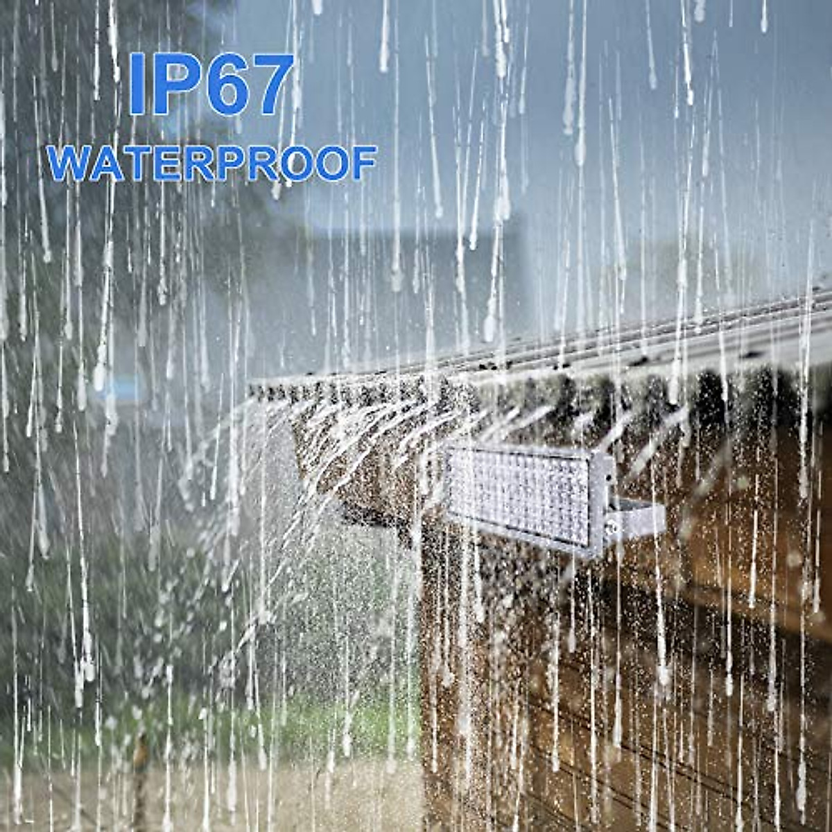 Kekeou 100W LED Flood Lights Outdoor Stadium Lights 100 Watt Exterior Flood Lights 11000LM 6500K IP67 Waterproof LED Floodlights Outdoor for Yard Garden