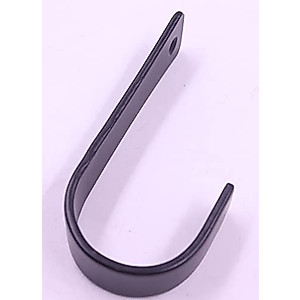 The Metal Magician Set of 4 Coat Hooks Wall Mounted Wrought Iron Hanger Farmhouse Rustic Key Holder Towel, Handbags, Hat Hanging Perfect for Bathroom, Kitchen, Living Room (Black)