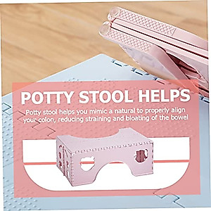 Footstool Black Foot Stool Potty Stepping Stool for Kids Black Footstool Potty Step Stool Adjustable Footstool Poop Stool Compact Toilet Stool Kids Step Stool Pink Aldult