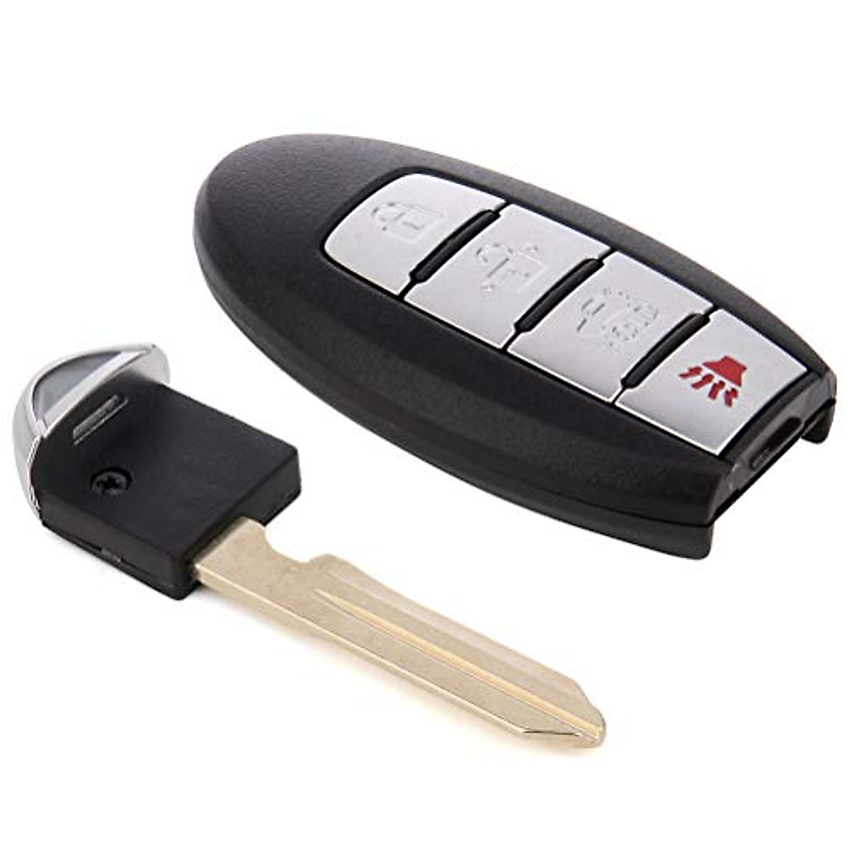 cciyu 1pc Uncut 4 Buttons Keyless Entry Remote Fob Replacement for 2013 2014 2015 2016 for Nissan Sentra Series with OE ADP12548401S CWTWB1U815