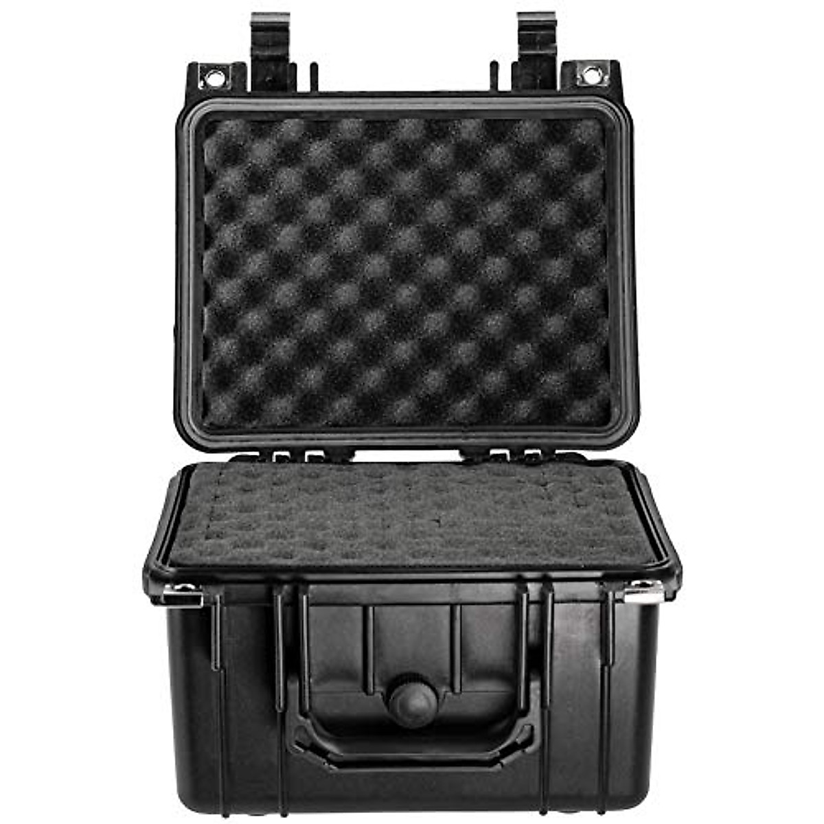 Eylar Small 10.62" Deep Gear, Equipment, Hard Camera Case Waterproof with Foam (Black) TSA Standards