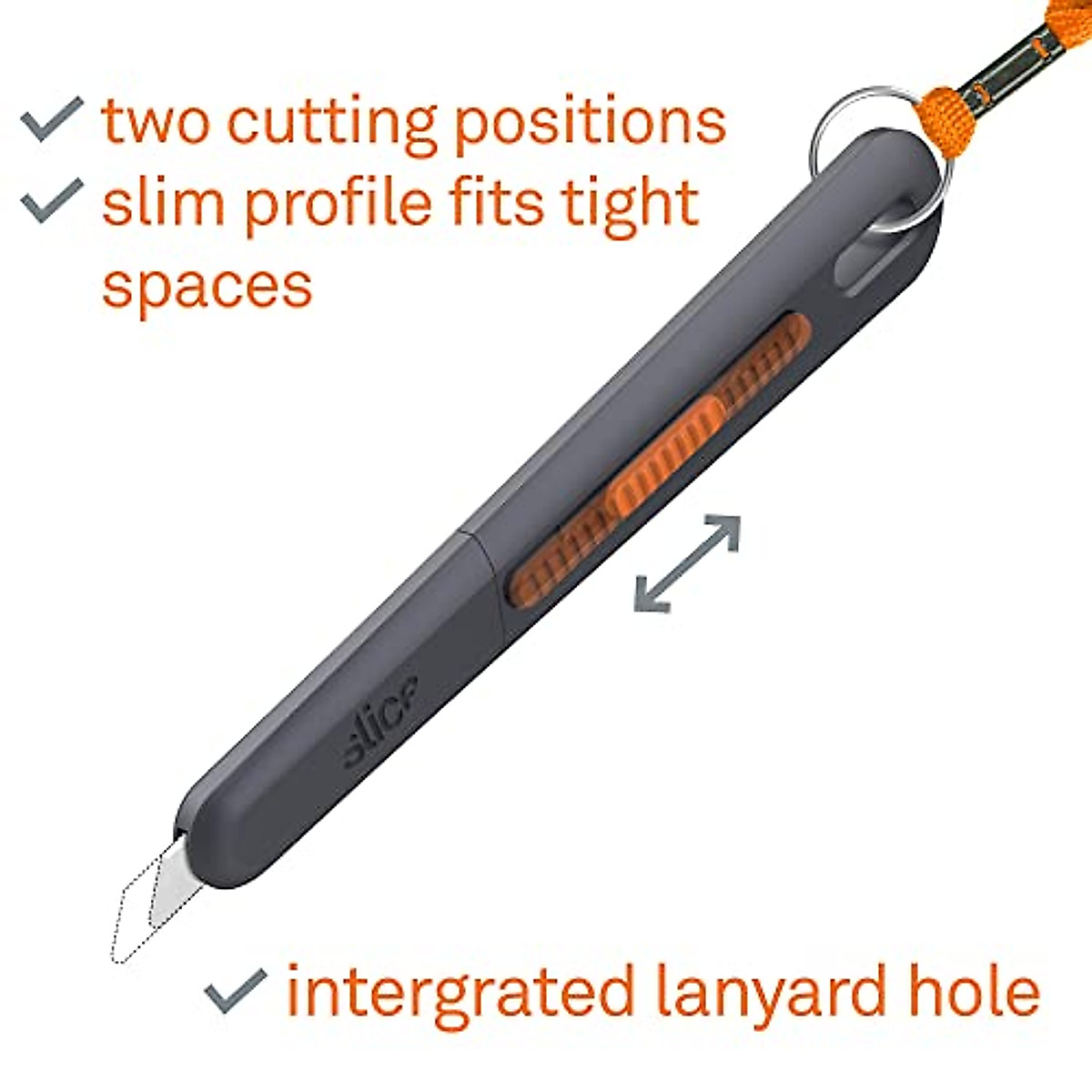 Slice Slim Pen Cutter, 1 Pack, Manual Blade Stays in Position