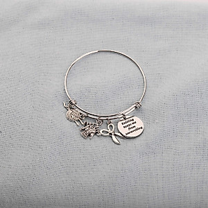 AKTAP Crocheter Gift Funny Knitting Bracelet for Crochet Lady Knitting Lovers Knitting Keeps Me from Unravelling (Knitting Lovers Bracelet)