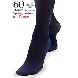 sofsy Navy Blue Thigh High Stockings for Women | Halloween Nylon Lingerie Garter Belt Stockings | Navy M/L 1/pack [Made in Italy]