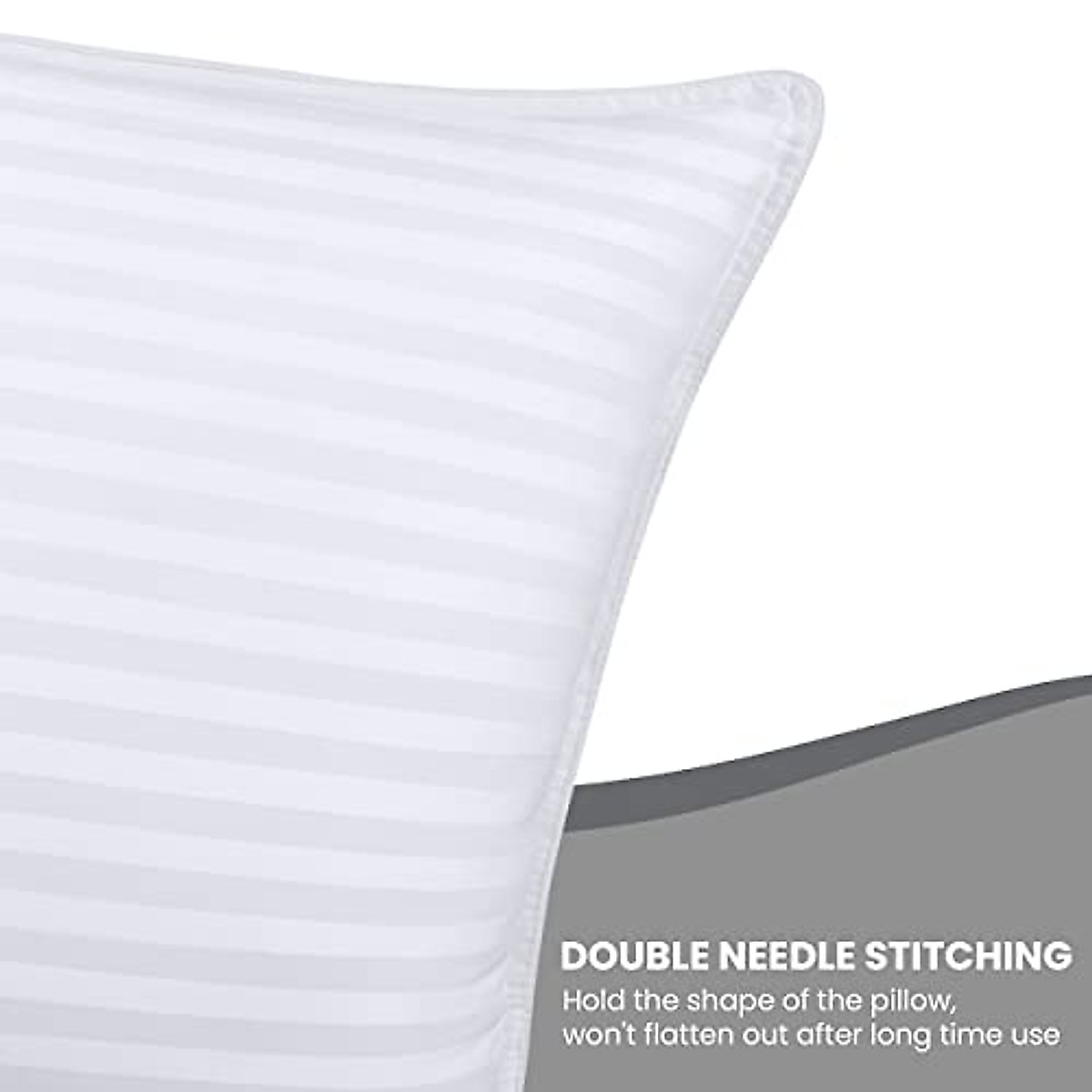 Utopia Bedding Bed Pillows for Sleeping Queen Size (White), Set of 2, Cooling Hotel Quality, for Back, Stomach or Side Sleepers