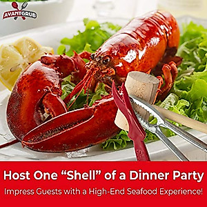 Cracker, Mallet and Sheller Seafood Combo Set 1Pk. All in One Pack Perfect for Eating Crab, Lobster, Crawfish or Deveining Shrimp. BPA Free Party Supplies for Feasts, Boils and Themed Restaurants.