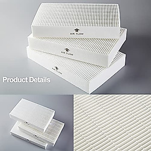 Smilyan 6 Pack Hpa300 HEPA Replacement Filter R for Honeywell HPA300 HPA200 HPA100 HPA090 Series Air Purifier, Compared to HRF-R3 HRF-R2 HRF-R1 (6 Hepa + 8 Carbon)