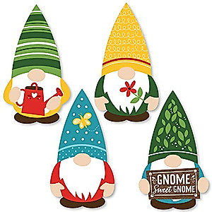 Big Dot of Happiness Garden Gnomes - DIY Shaped Forest Gnome Party Cut-Outs - 24 Count