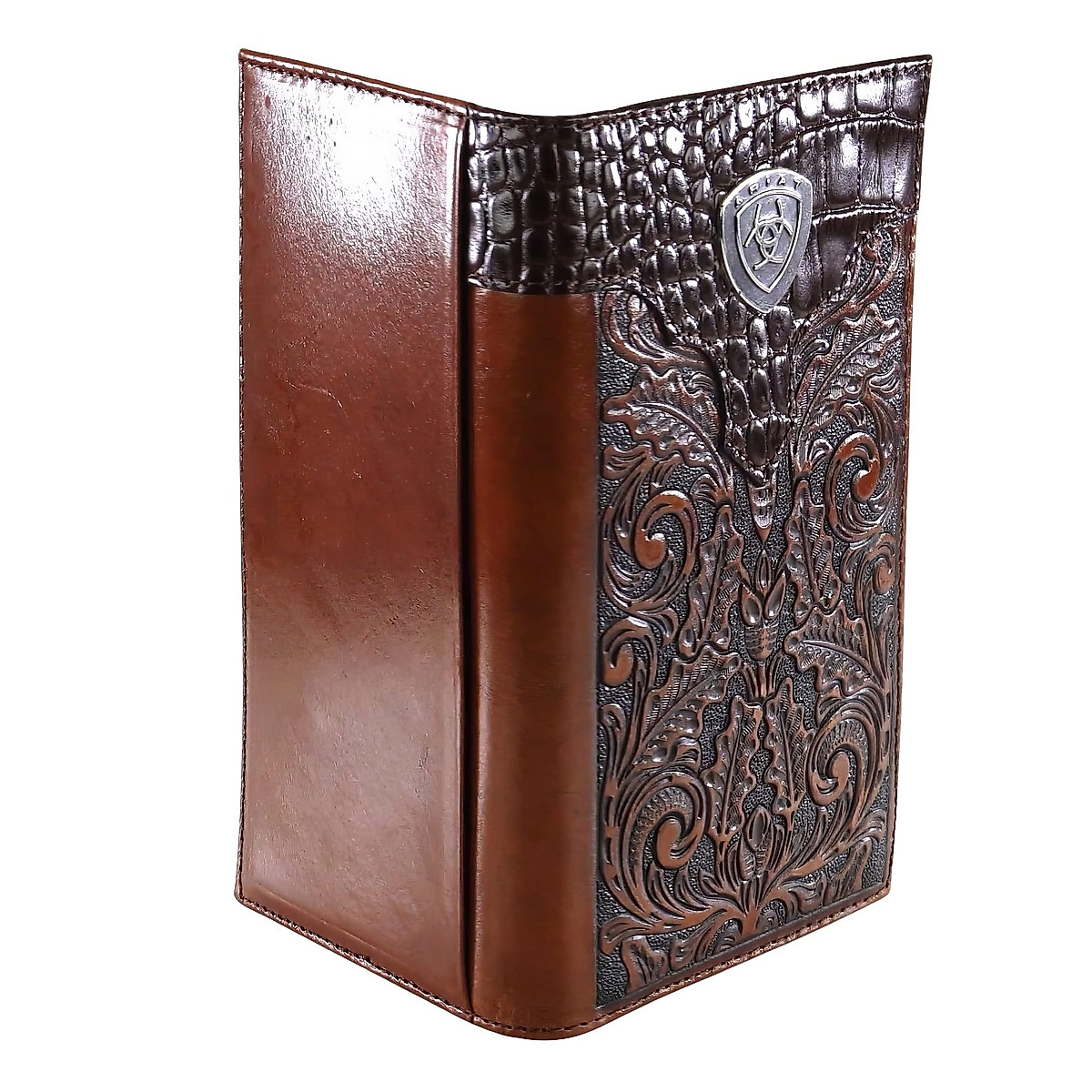 ARIAT Men's Oak Embossed Rodeo Wallet