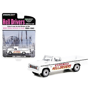 Greenlight Collectibles 30331 1966 Dodge D-100 - World’s Fair Hell Drivers by JK Productions (Hobby Exclusive) 1:64 Scale Diecast