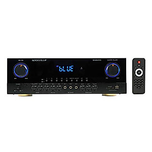 Rockville SINGMIX 5 2000w Bluetooth DJ/Pro/Karaoke/Home Amplifier Mixer Receiver