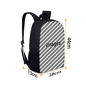 Dellukee Middle School Student Backpack Lunch Bag Set Pen Bags Fashion Durable Large Book Bag Wolf Print