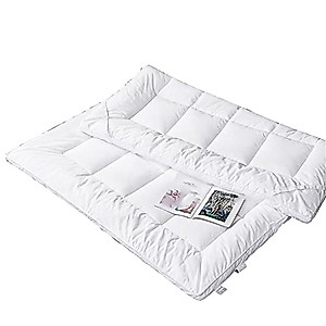 ZPZFDC Hotel Down Velvet Mattresses Thicken Keep Warm Tatami Foldable Mattress Help Sleep King Queen Size (Color : OneColor, Size : 150x200cm(59x79in))