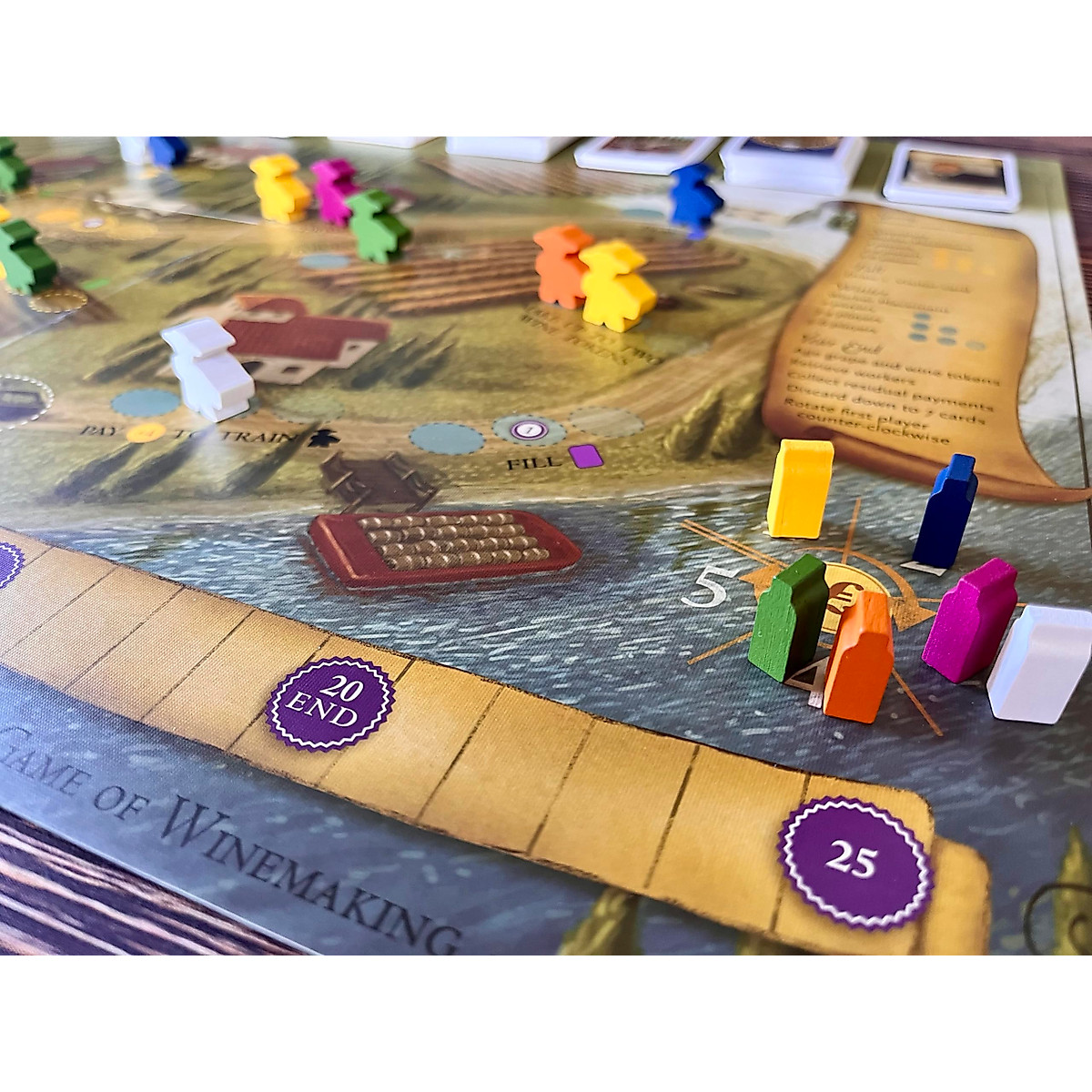 Stonemaier Games: Viticulture Essential Edition (Base Game) | Create The Most Prosperous Tuscan Vineyard | Wine Themed Strategy Board Game for Adults and Family | 1-6 Players, 90 Mins, Ages 14+