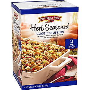 Pepperidge Farm Herb Seasoned Classic Stuffing, 16 Oz (Pack of 3)