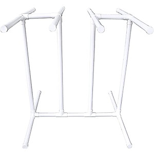 Towel Rack - Poolside Storage Organizer for Drying Wet Towels, Floats, Noodles, Paddles, 37.5" W x 37.5" L x 41" H, (White)