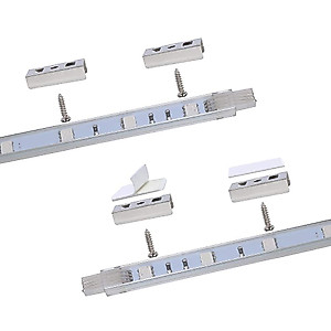 Cefrank 4X 16 Inches (40cm) Linkable RGB LED Light Bar Kit for Display Cabinet - Multi-Colors