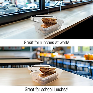 MatProv 50 PCS Food Storage Containers with Lids (25 Containers & 25 Lids), Reusable, Airtight, BPA-Free, Stackable, for Kitchen & Pantry organization, Meal Prep, lunch prep, Freezer & Microwave Safe