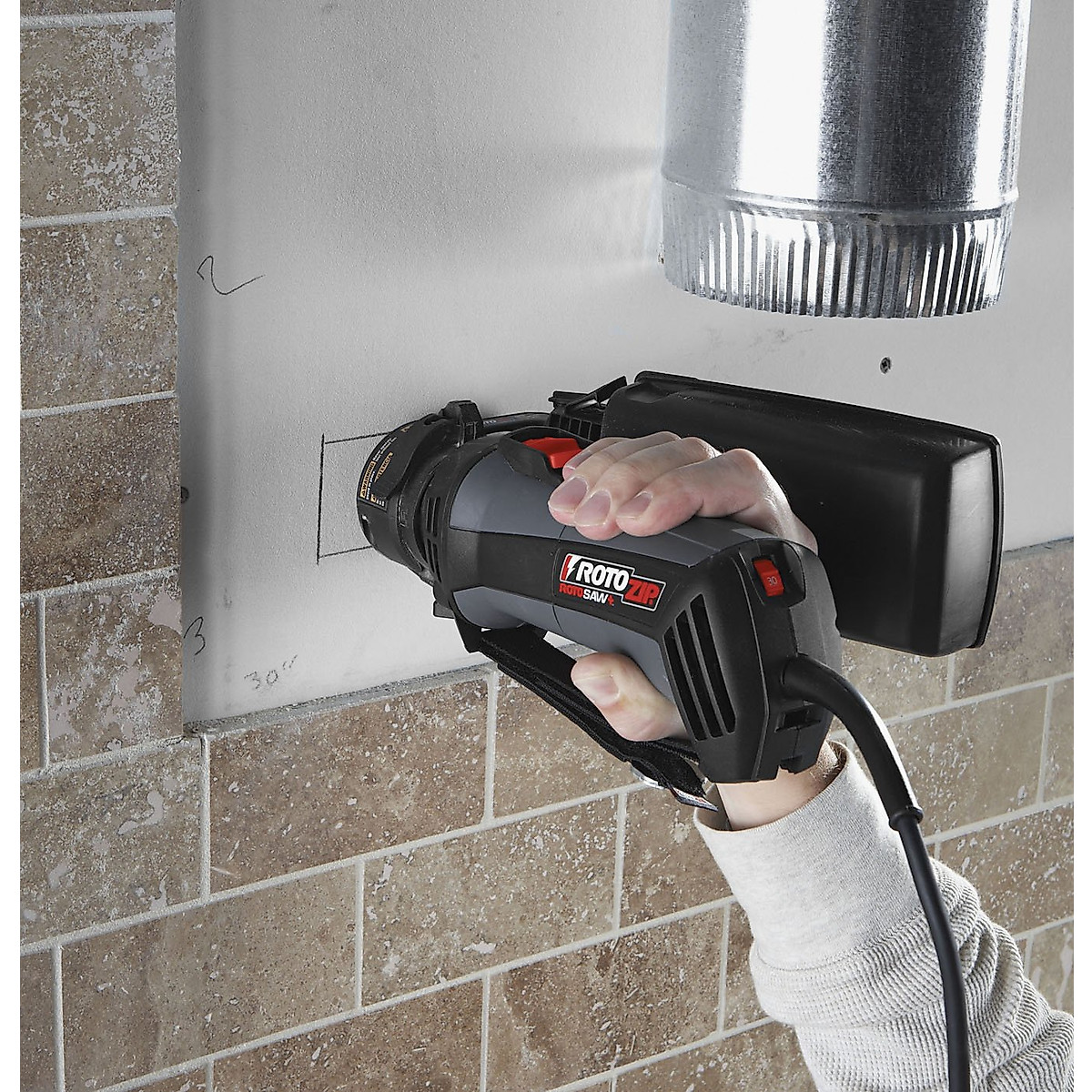 RotoZip DM10-10 Dust Vault Attachment for Spiral Saw Tools, Black