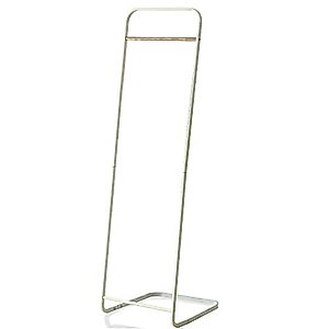 JEFEE Garment Rack Hang Clothes Rack Simple Garment Rack for Garment Storage Display, Heavy Duty Metal Clothes Rack, Hang Clothes Rack Covers a Small Area, Simple and Fashionable, White