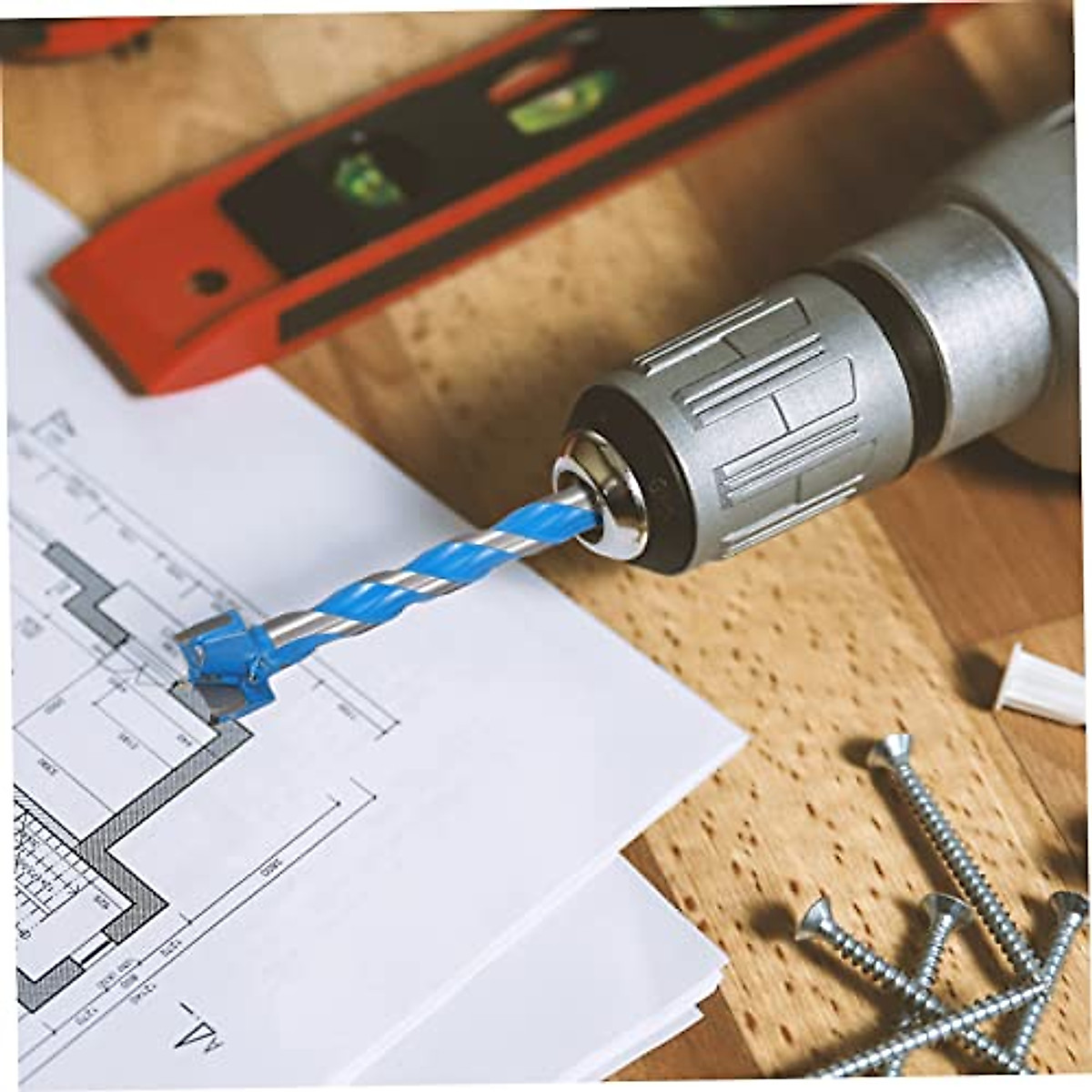 DOITOOL Woodworking Hole Saw Tools Flat Drill Bit for Woodworking Wood Drill Bit Woodworking Hand Tool Woodworker Tool Woodworking Tool Hard Alloy Drill Bit Carbide Heavy Hole Cutter