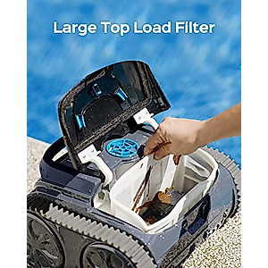 WYBOT High-end Cordless Wall Climbing Robotic Pool Cleaner with APP Mode, Smart Mapping Tech, Lasts 180mins, Automatic Pool Vacuum Robot with Powerful Suction, Fast Charging Fit for Inground Pools