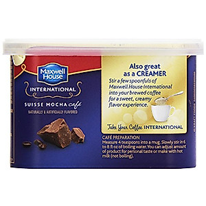 General Foods International Coffee Sugar Free Naturally Decaffeinated Suisse Mocha Coffee Drink Mix, 4 oz