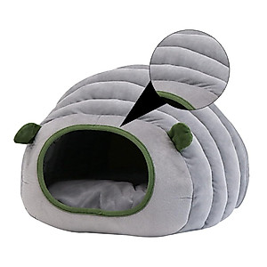 BCOATH Pet Bed 1pc Hamster Sleeping Nest Indoor Hedgehog Toys Pets Plush Hedgehog Beds for Indoor Hamsters Hamster Cage Warm Pet Bed Hamster Sleeping Bed Hedgehog Cage Grey