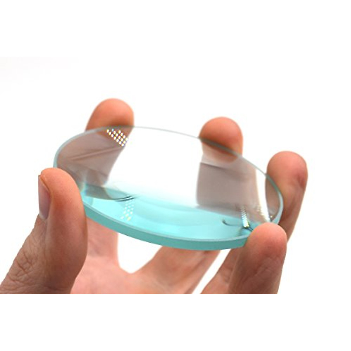 Double Convex Lens, 250mm Focal Length, 3" (75mm) Diameter - Spherical, Optically Worked Glass Lens - Ground Edges, Polished - Great for Physics Classrooms - Eisco Labs