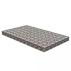 Ambesonne Dog Lover Foldable Mattress, Canine Breeds Love, 78.7" x 47.2", Multicolor