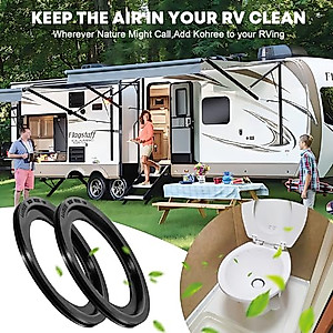 Kohree RV Toilet Seal Replacement Flush Ball Seal, Toilet Accessories for Use with Dometic RV Toilet 300 310 320 Series - Replacement Toilet Parts Fits for Part Number 385311658 (2 Pack)