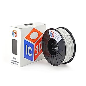 ABS White, 3mm Filament, 1kg Reel