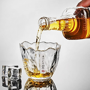 Whiskey Glasses, 5 Oz Old Fashioned Glass, Crystal Whiskey Tumbler Rocks Glass for Bourbon Scotch Cocktail Rum Cognac Vodka Liquor