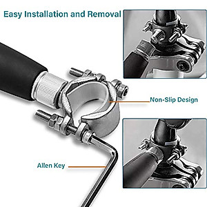 Unicam Retractable Bicycle Dog Leash, Hands Free Bike Leash for Pet Dogs, Safety Dog Bike Leash Fit for Outdoor Exercise, Dog Walking Essentials, Easy to be Installation and Removal.