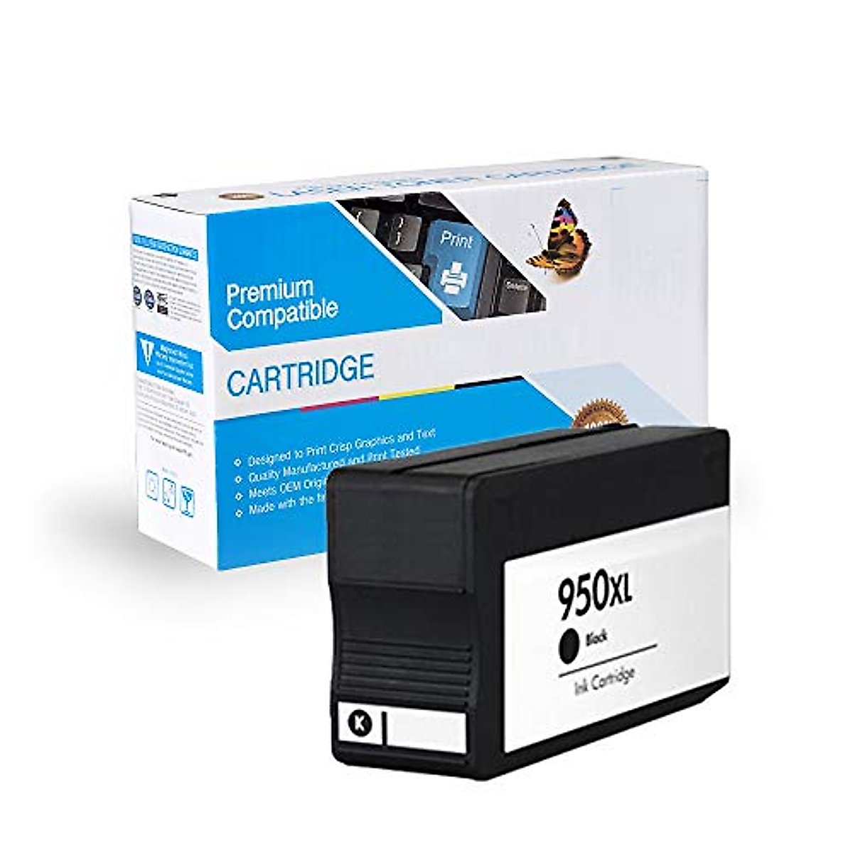 MS imaging Supply Inkjets Replacement Compatible with Canon CLI-8Bk, CLI-8C, CLI-8M, CLI-8Y, 4 Color Set (Black, Cyan, Magenta, Yellow)