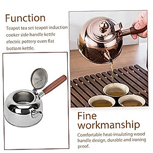 LABRIMP 2 Pcs Kettle Electric Coffee Espresso Maker Japanese Tea Pots Vintage Tea Cups Tea Pots for Loose Tea Coffee Mixer Electric Tea Maker Turkish 304 Stainless Steel