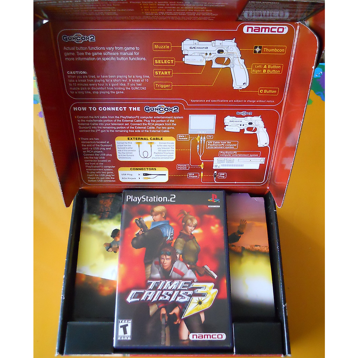 Time Crisis 3 with Guncon 2 Light Gun