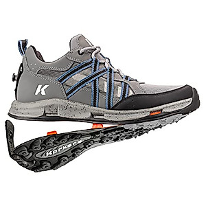 Korkers Men's All Axis Shoe - All Terrain Warm Weather Performance Water Shoe - Included Interchangeable TrailTrac Sole/Size 12