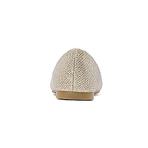 Dream Pairs Girls Mary Jane Ballerina Flat Shoes, Gold/Glitter - 2 Little Kid (Muy-Shine)