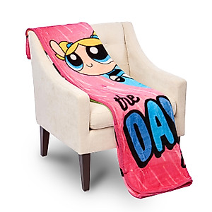 Northwest Cartoon Network Micro Raschel Throw Blanket Powerpuff Girls, Day Saved, 46" x 60"