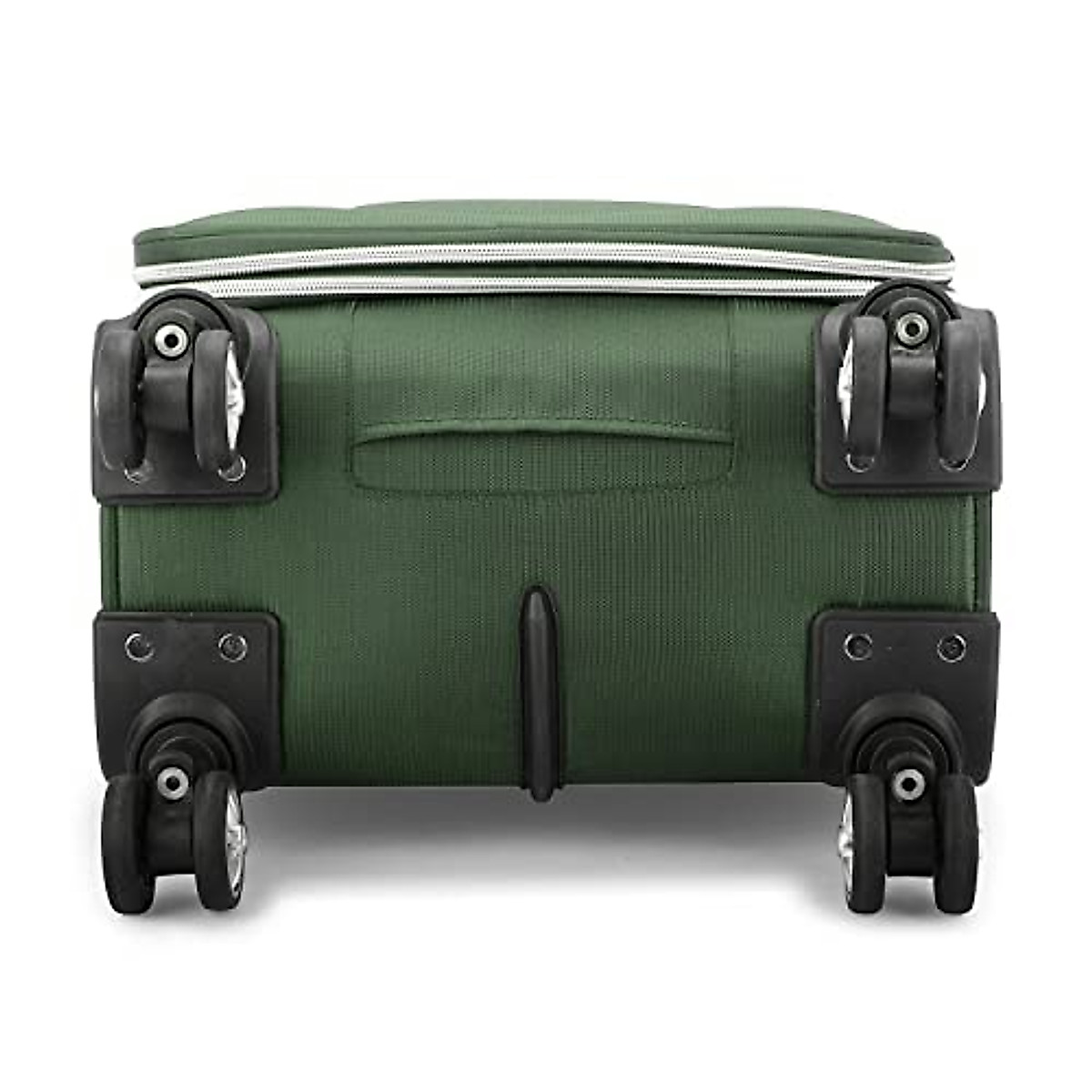 Traveler's Choice Lares Softside Expandable Luggage with Spinner Wheels, Green, Checked 30-Inch