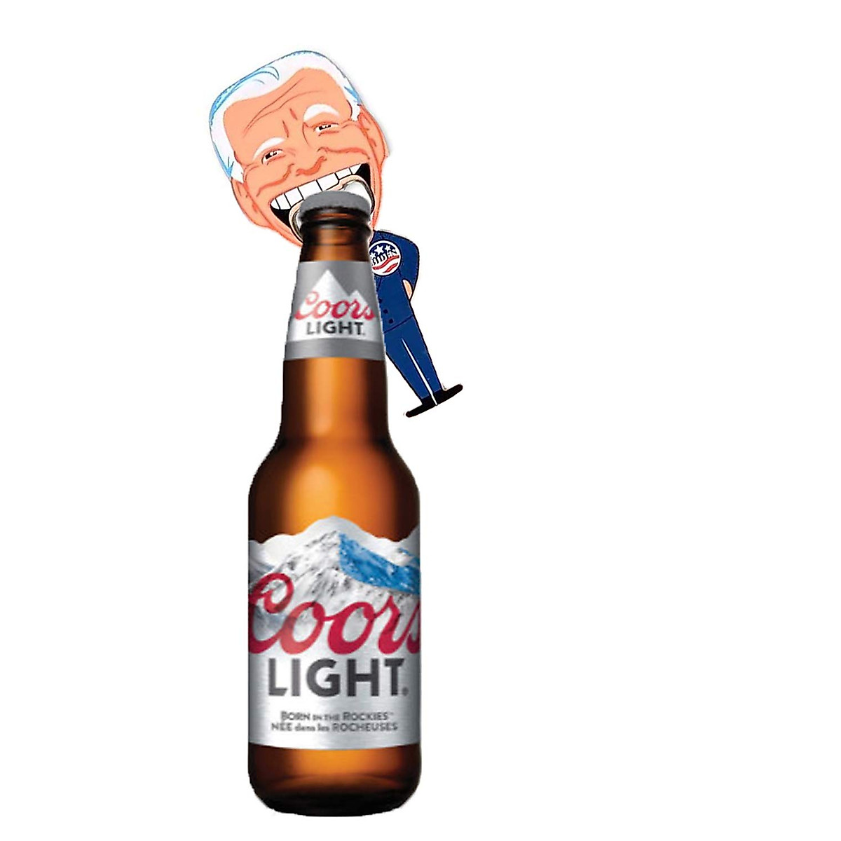 Joe Biden Big Bite bottle opener magnet