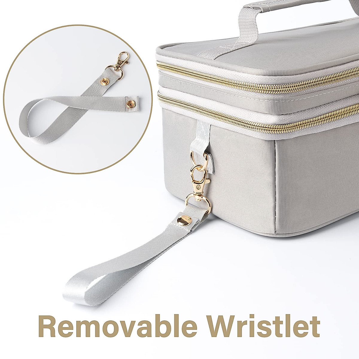 Kadamii Wearable Breast Pump Bag Compatible with Momcozy, Elvie & Medela Pump in Style, Small Portable Container Case Bag for Working Moms, Holds Pump Accessories