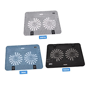 Mikikit 1pc Laptop Cooling Device Laptop Cooler Base Laptop Fan Cooling Pad Heat Dissipation Laptop Stand Notebook Cooling Support Laptop Cooling Pad Notebook Stand White Ice Pad Computer