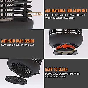 Bug Zapper 4200V for Outdoor and Indoor, Waterproof Electric Mosquito Zappers, Mosquito lamp, Electronic Bug Zapper Light Bulb for Backyard, Patio