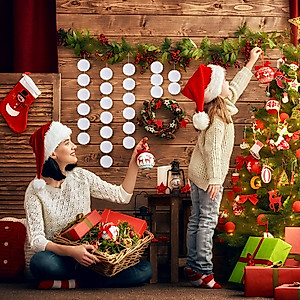 WILLBOND Christmas Large White Pom Poms for Crafts Giant Acrylic Pompoms Christmas Holiday Costume Pom Fluffy Pompom Ball Fuzzy Big White Pom Pom for DIY Supplies Party Decoration, 2 Inch(30 Pieces)