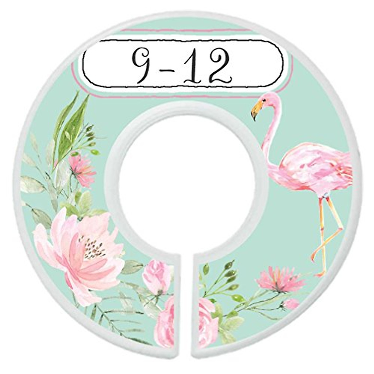Mumsy Goose Nursery Closet Dividers Baby Girl Clothes Dividers Floral Flamingoes