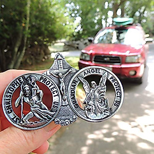 Cathedral Art St. Christopher Visor Clip, One Size, Silver