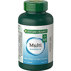 Nature's Bounty Men's Multivitamin, Non GMO, Helps Maintain Immune and Cognitive Functions, 90 Tablets