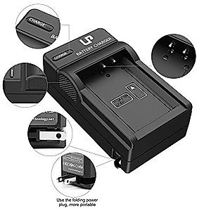LP-E10 Battery Charger, LP Charger Compatible with Canon EOS Rebel T7, T6, T5, T3, T100, 4000D, 3000D, 2000D, 1500D, 1300D, 1200D, 1100D & More (Not for T3i T5i T6i T6s T7i)